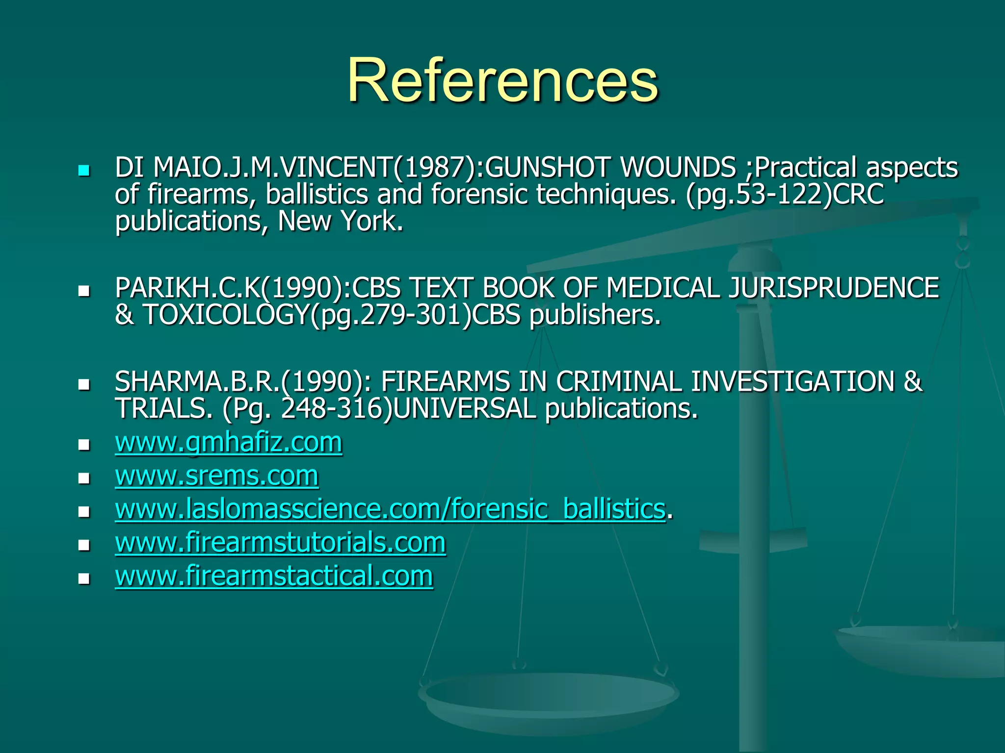 Classification of gunshot wounds | PPTX