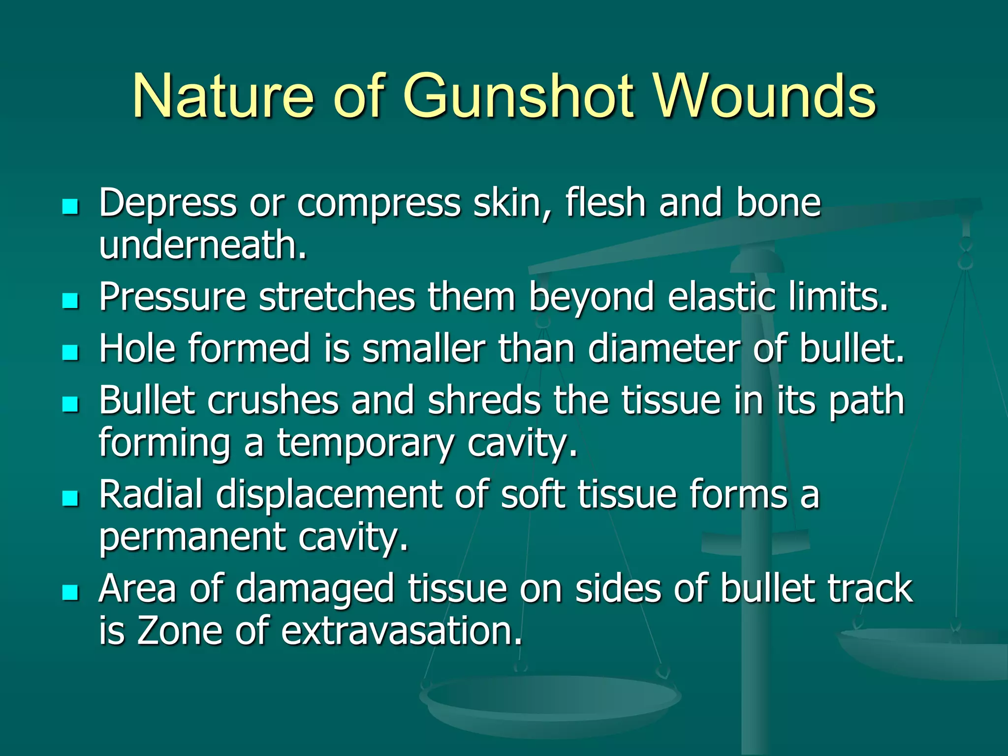 Classification of gunshot wounds | PPTX