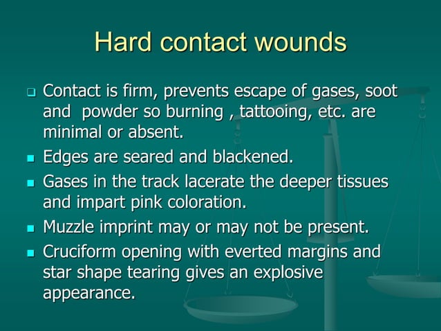 Classification of gunshot wounds | PPTX