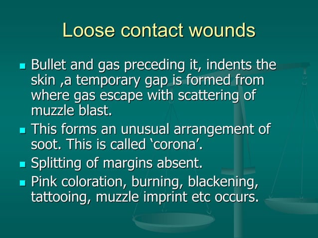 Classification of gunshot wounds | PPTX