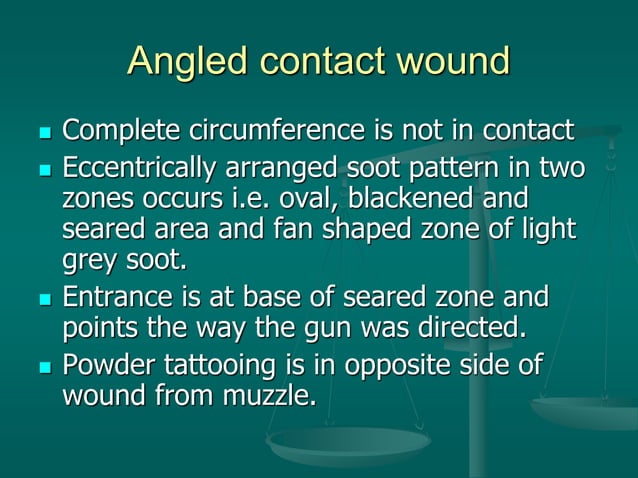 Classification of gunshot wounds | PPTX