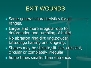 Classification of gunshot wounds | PPTX