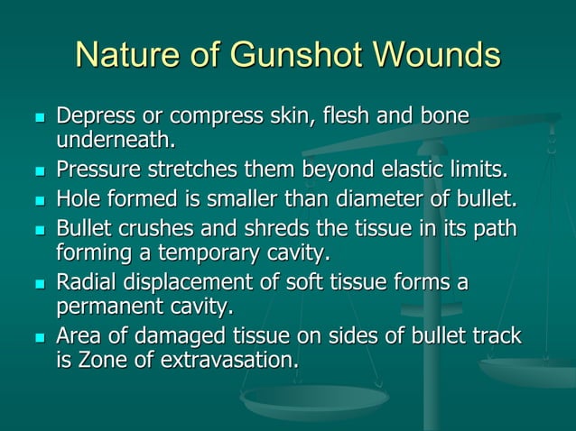 Classification of gunshot wounds | PPTX