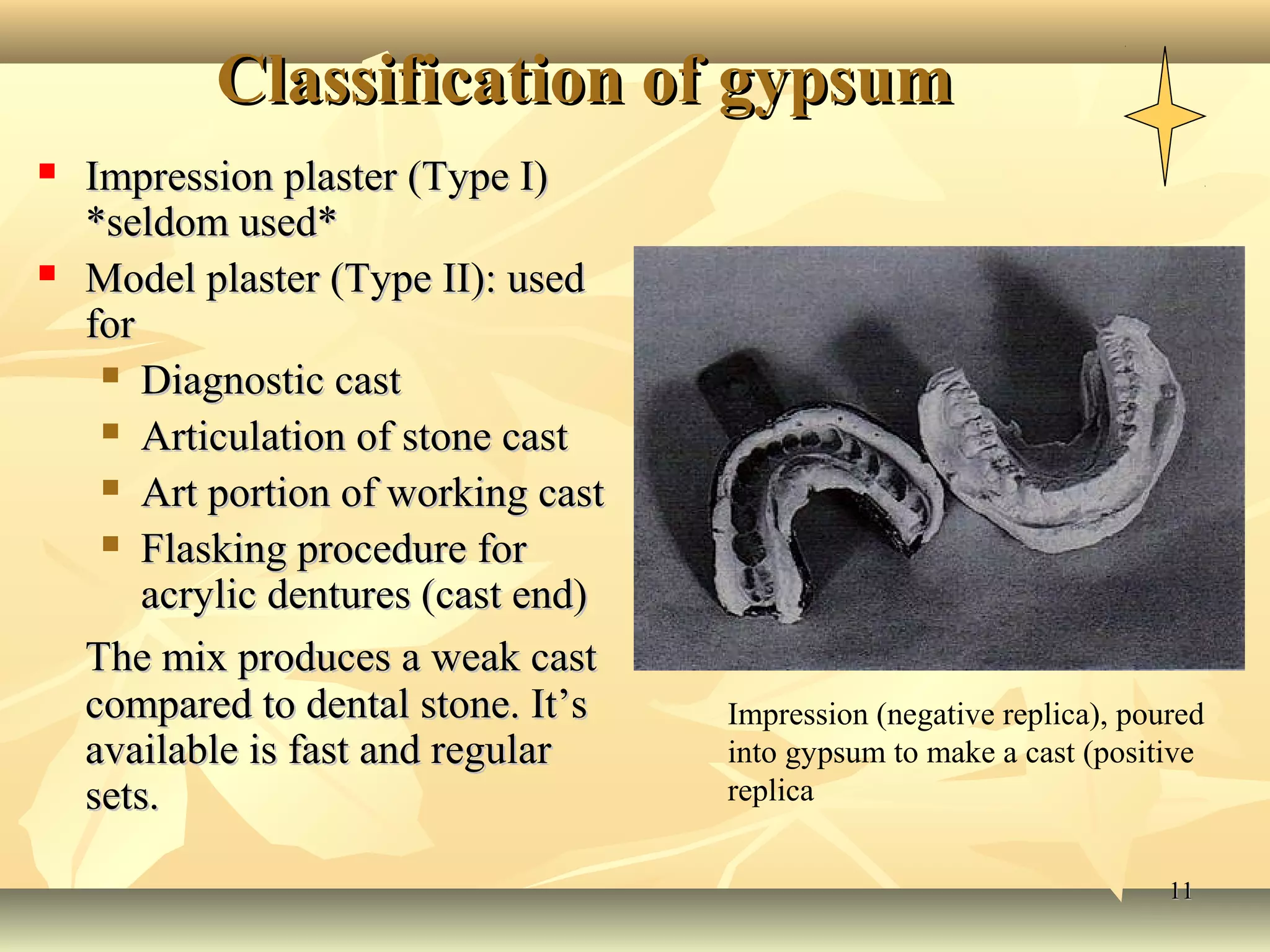 Classification of gypsum | PPT