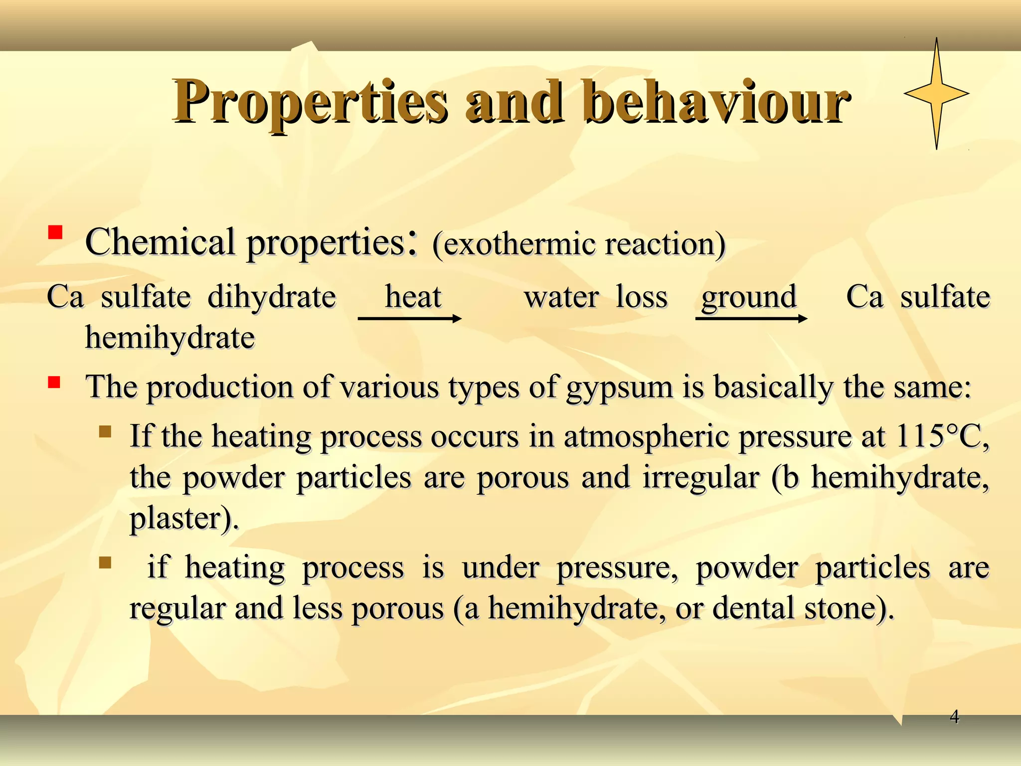 Classification of gypsum | PPT