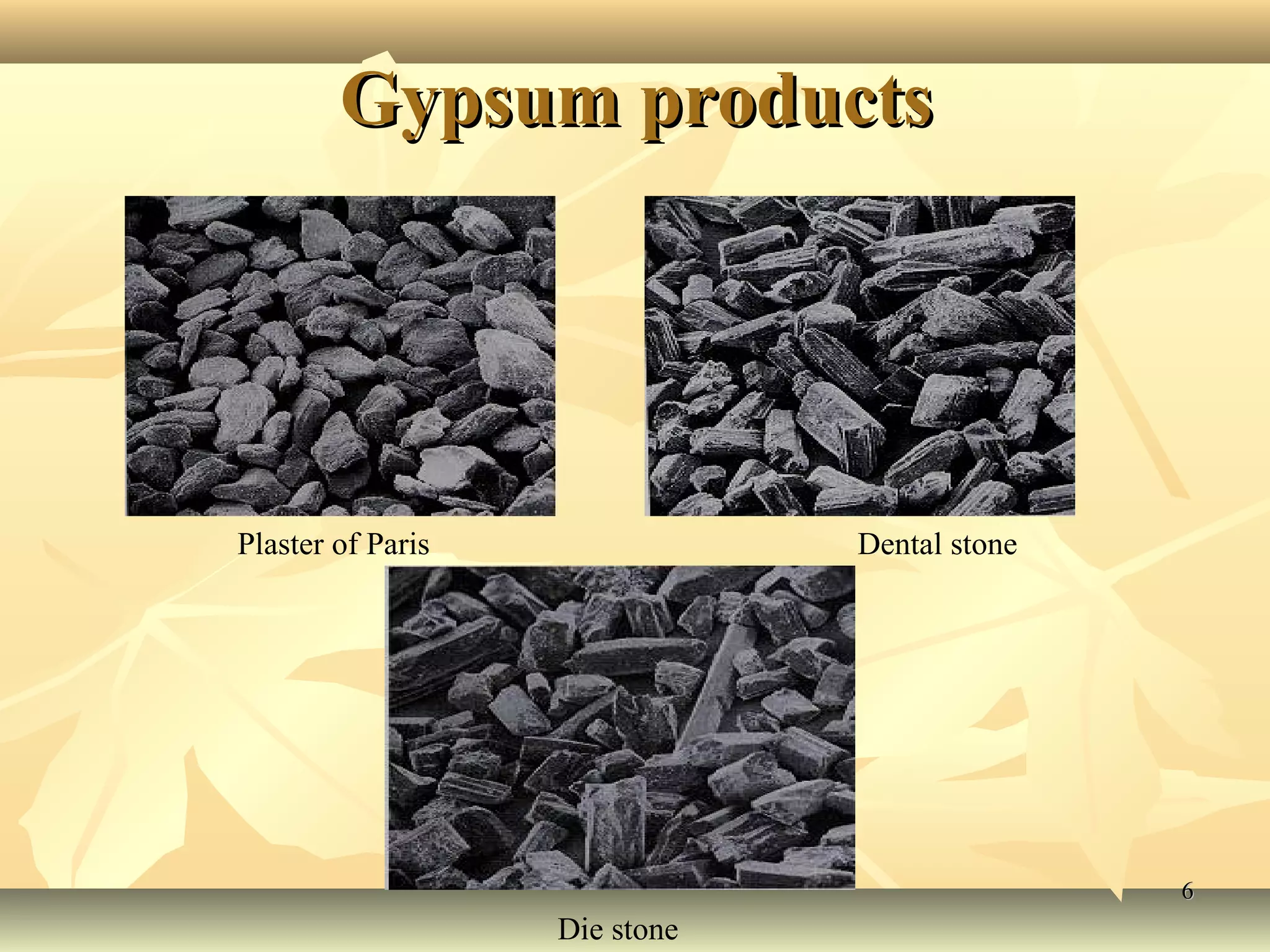 Classification of gypsum | PPT