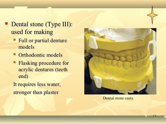 Classification of gypsum