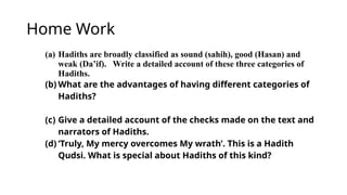 Classification of Hadiths for Cambridge Students.pptx
