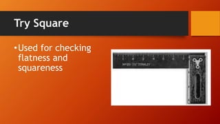 Classification of Hand Tools - PART 1 | PDF