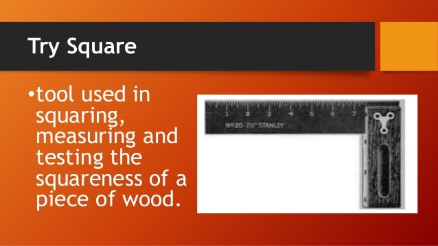 Classification of Hand Tools - PART 1