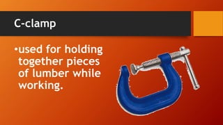 Classification of Hand Tools - PART 3 | PDF