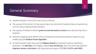 Classification of Headache Disorder Using Random Forest Algorithm.pptx