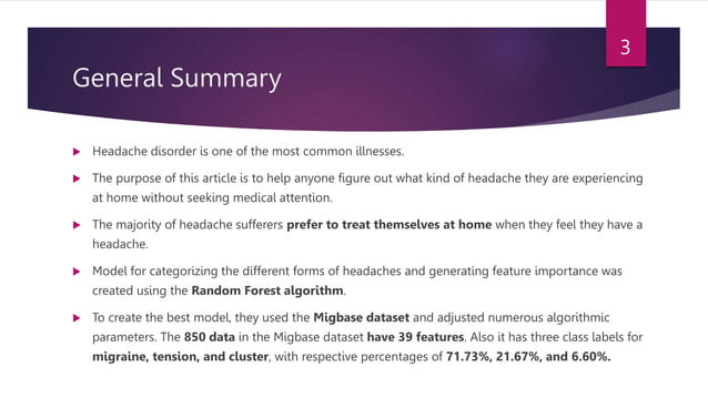Classification of Headache Disorder Using Random Forest Algorithm.pptx