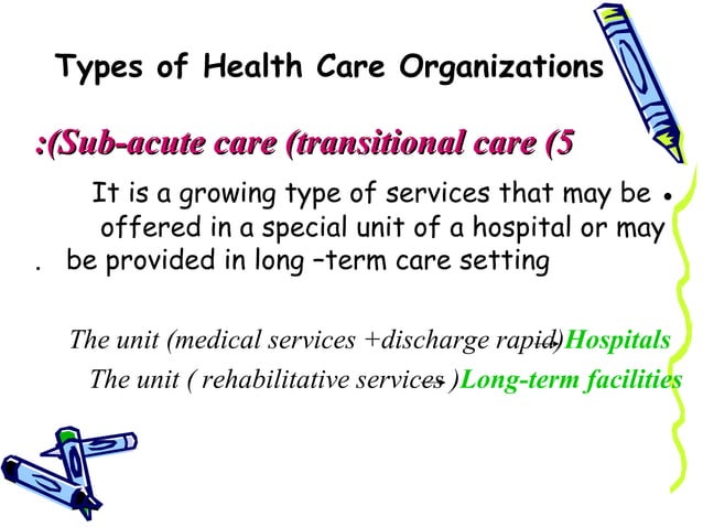 Classification of health care organizations | PPT | Lung and ...