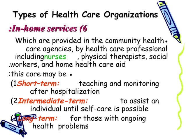 Classification of health care organizations | PPT | Lung and ...