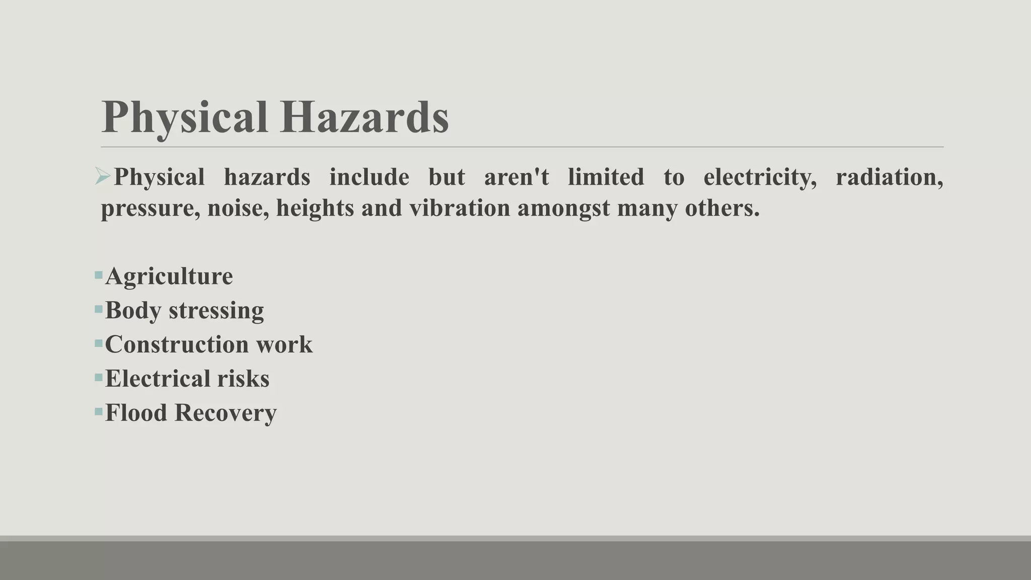 Classification of health hazards | PPTX