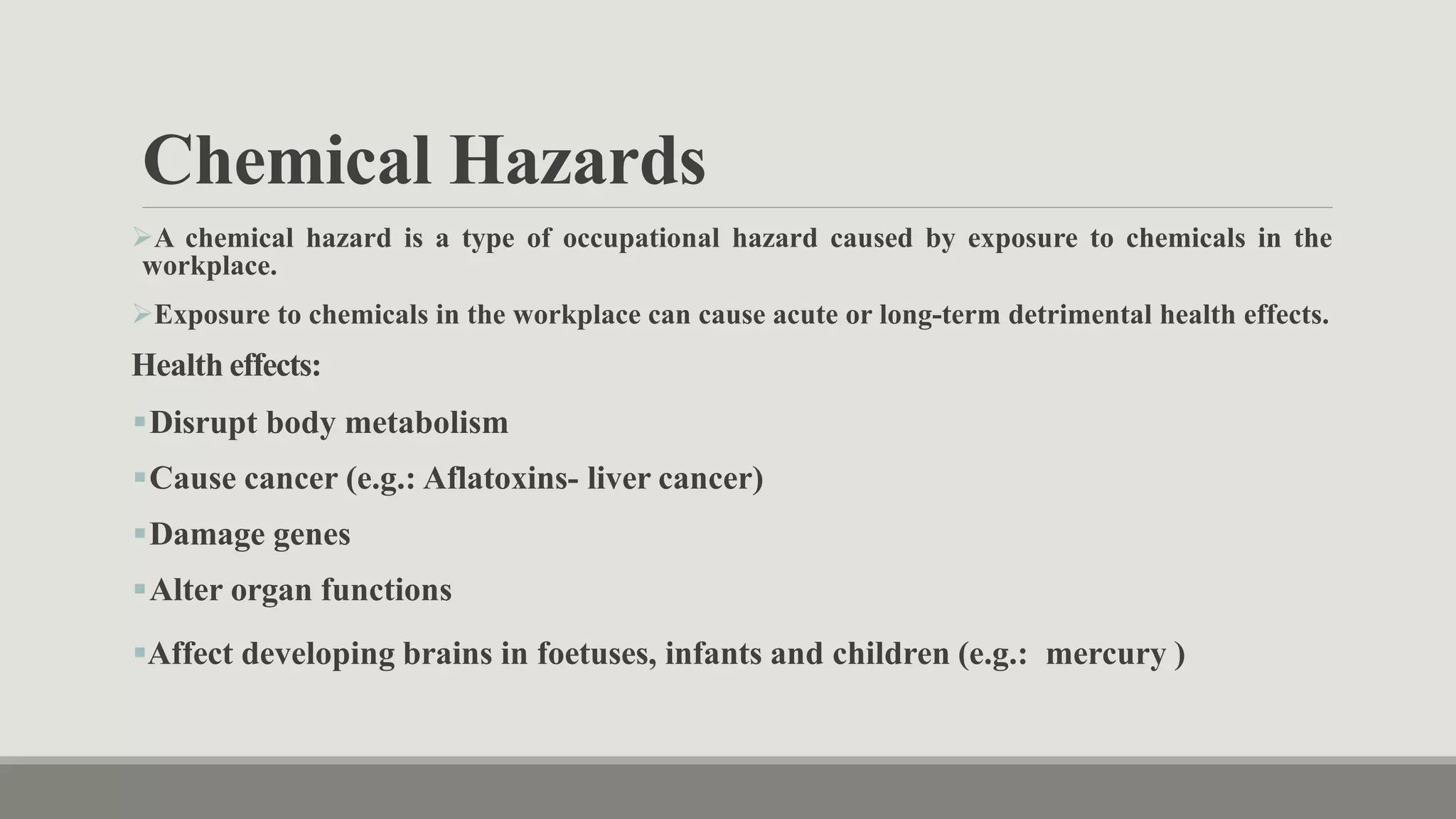 Classification of health hazards | PPTX