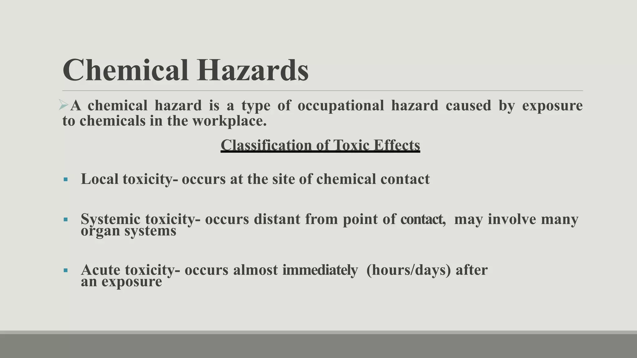 Classification of health hazards | PPTX