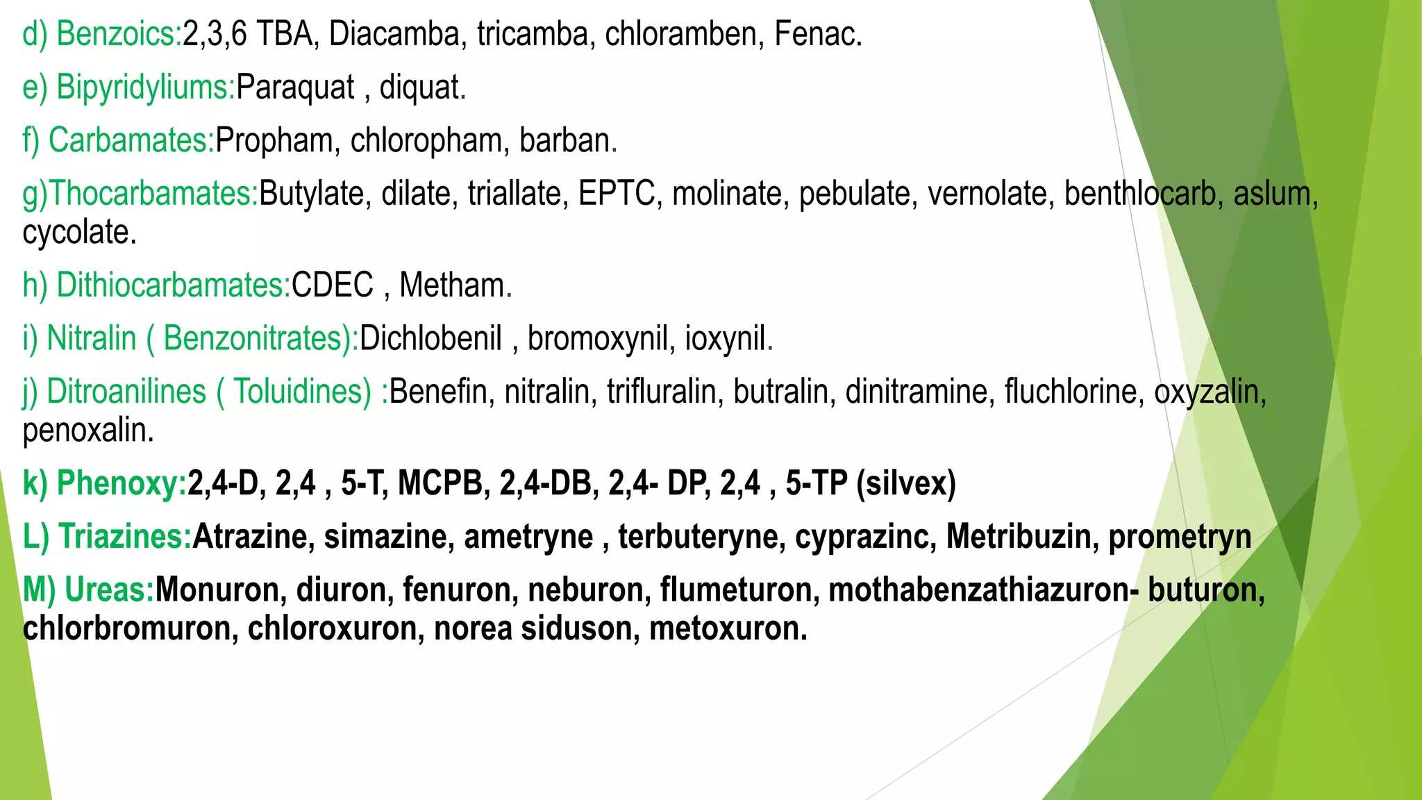 Classification of herbicides | PPTX