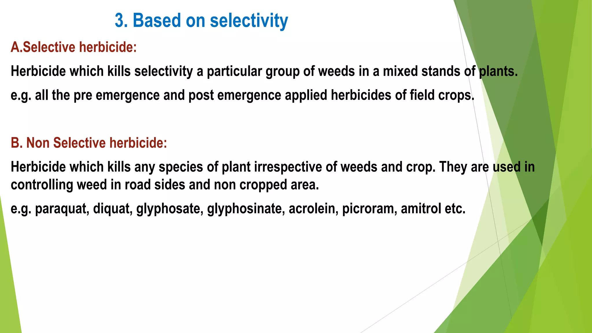 Classification of herbicides | PPTX