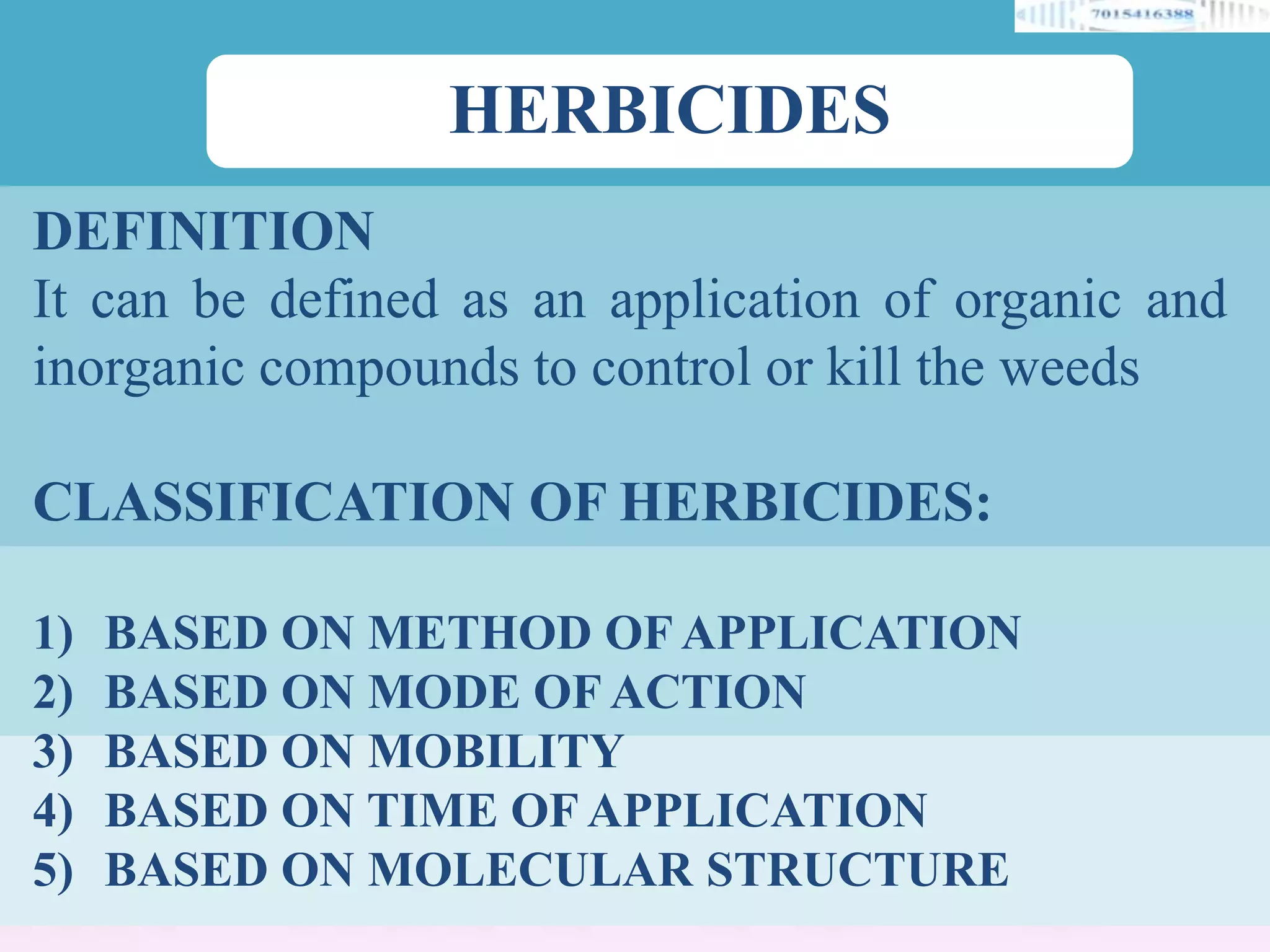 CLASSIFICATION OF HERBICIDES.pptx