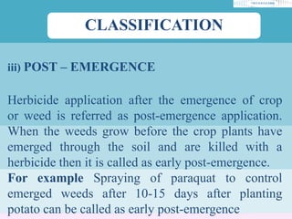 CLASSIFICATION OF HERBICIDES.pptx