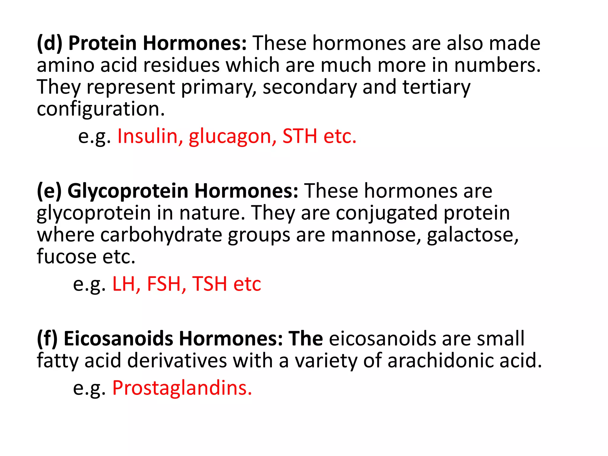 ENDOCRINE SYSTEM (Classification of hormones -4 Types) | PPTX