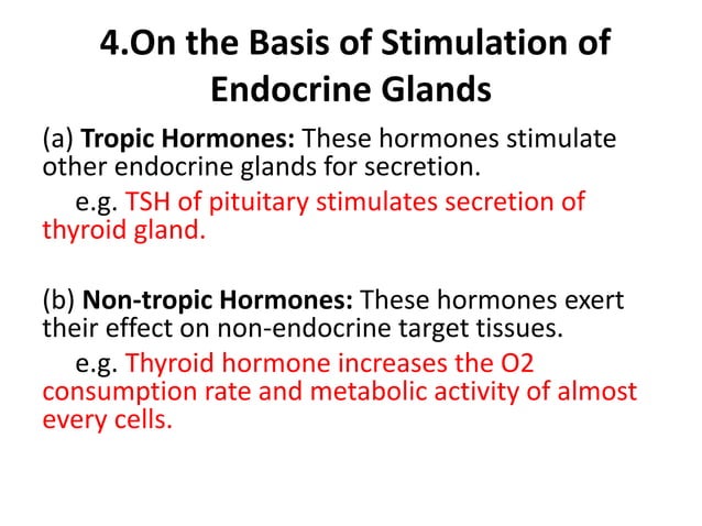 ENDOCRINE SYSTEM (Classification of hormones -4 Types) | PPTX