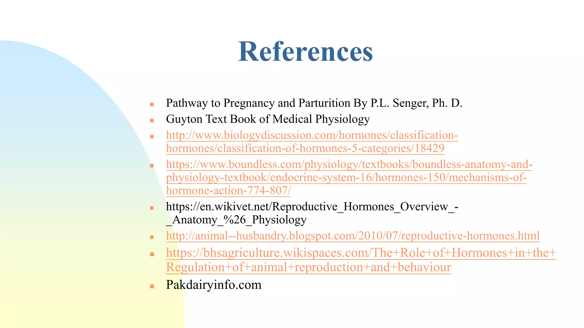 Classification of hormones and their mechanism of action | PPTX