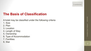 Classification of hotel | PPTX