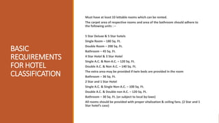 Classification of Hotel | PDF