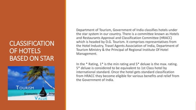 Classification of Hotel | PDF