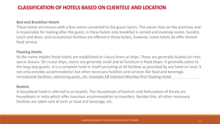 Classification of Hotel | PDF