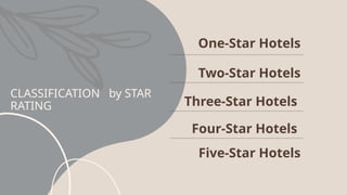 CLASSIFICATION OF HOTEL management and resources | PPTX