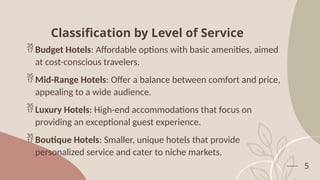 CLASSIFICATION OF HOTEL management and resources | PPTX