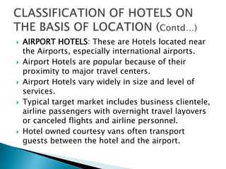 Classification of hotels | PPTX