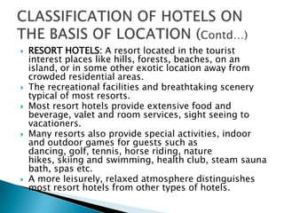 Classification of hotels | PPTX