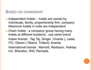 Classification of hotels | PPTX