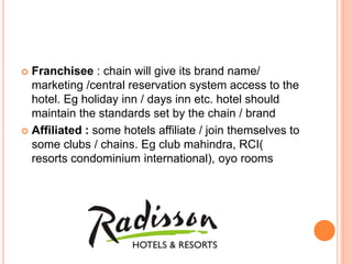 Classification of hotels | PPTX