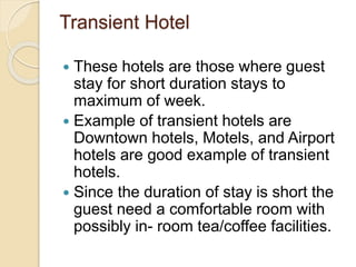Classification of hotels | PPTX