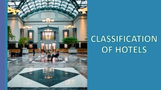 Classification of hotels | PDF