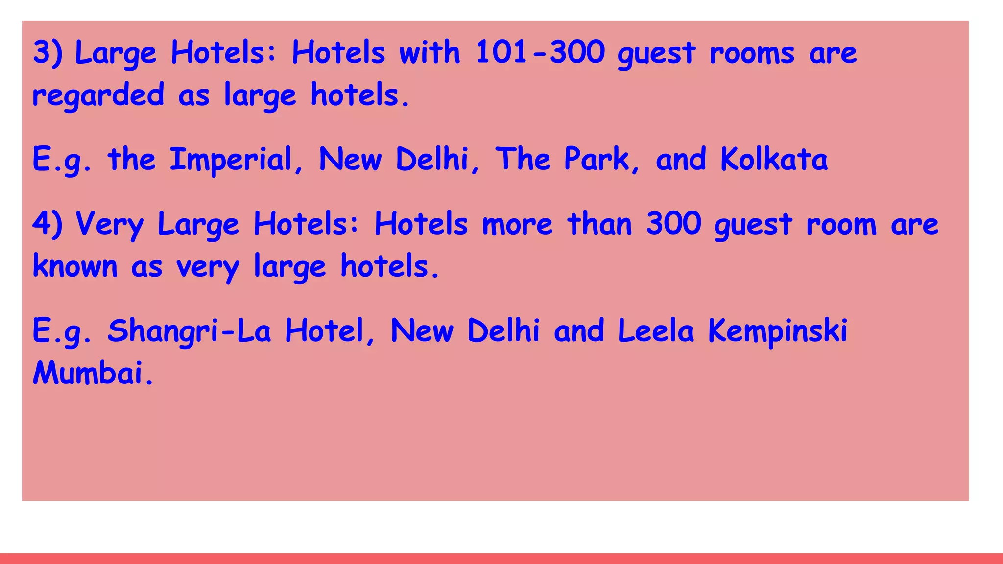 Classification of hotels | PPTX
