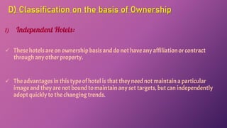 Classification of hotels | PPTX