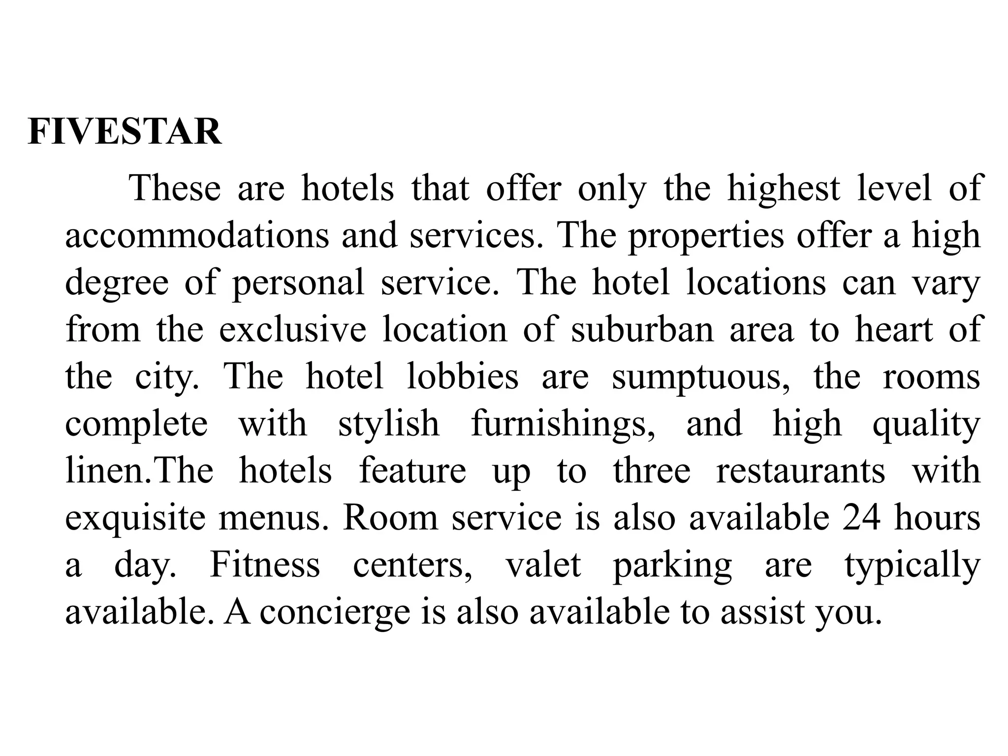 CLASSIFICATION OF HOTELS.pptx