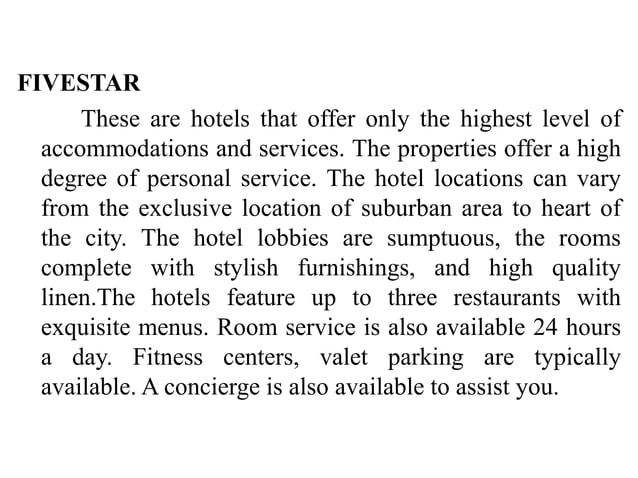 CLASSIFICATION OF HOTELS.pptx