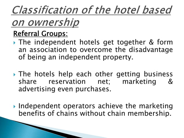 CLASSIFICATION OF HOTELS in the world.pptx