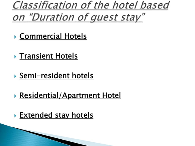 CLASSIFICATION OF HOTELS in the world.pptx
