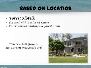 Classification of hotels | PPSX