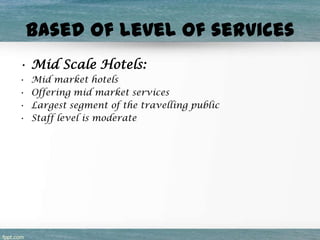 Classification of hotels | PPSX