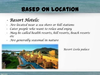 Classification of hotels | PPSX